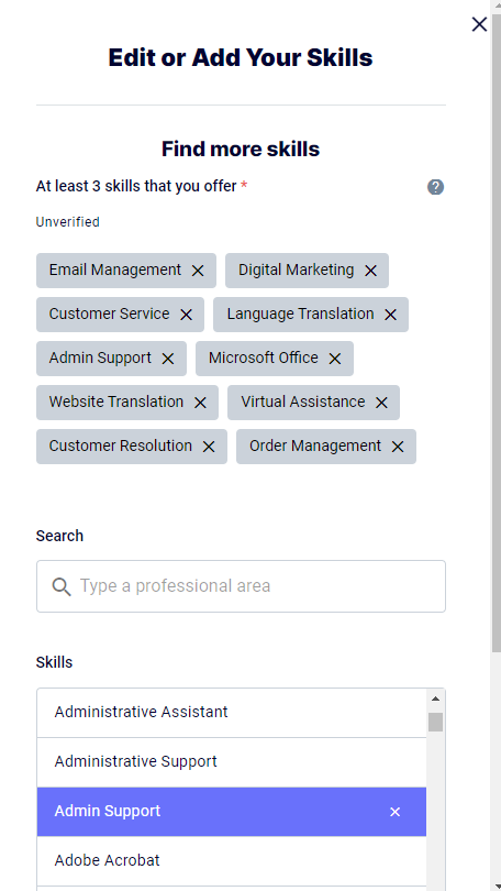 How do I edit my independent contractor profile?